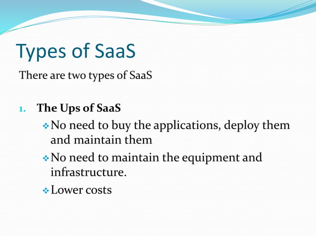 Software as a service | PPTX | Cloud Computing | Internet