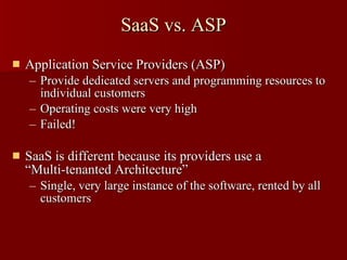 Software As A Service (SaaS) | PPT