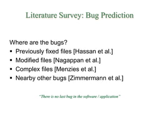 Software bug prediction | PDF