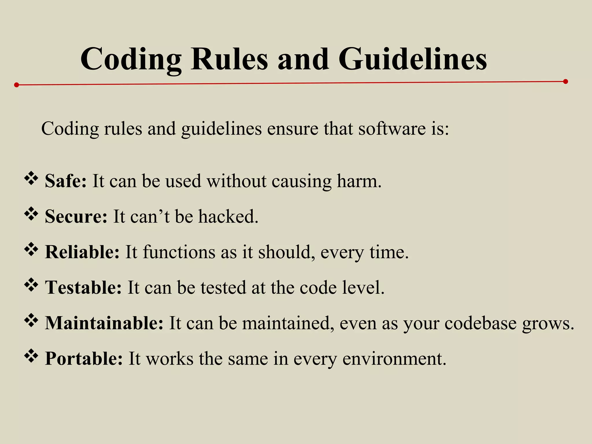 Software Coding And Testing Ppt