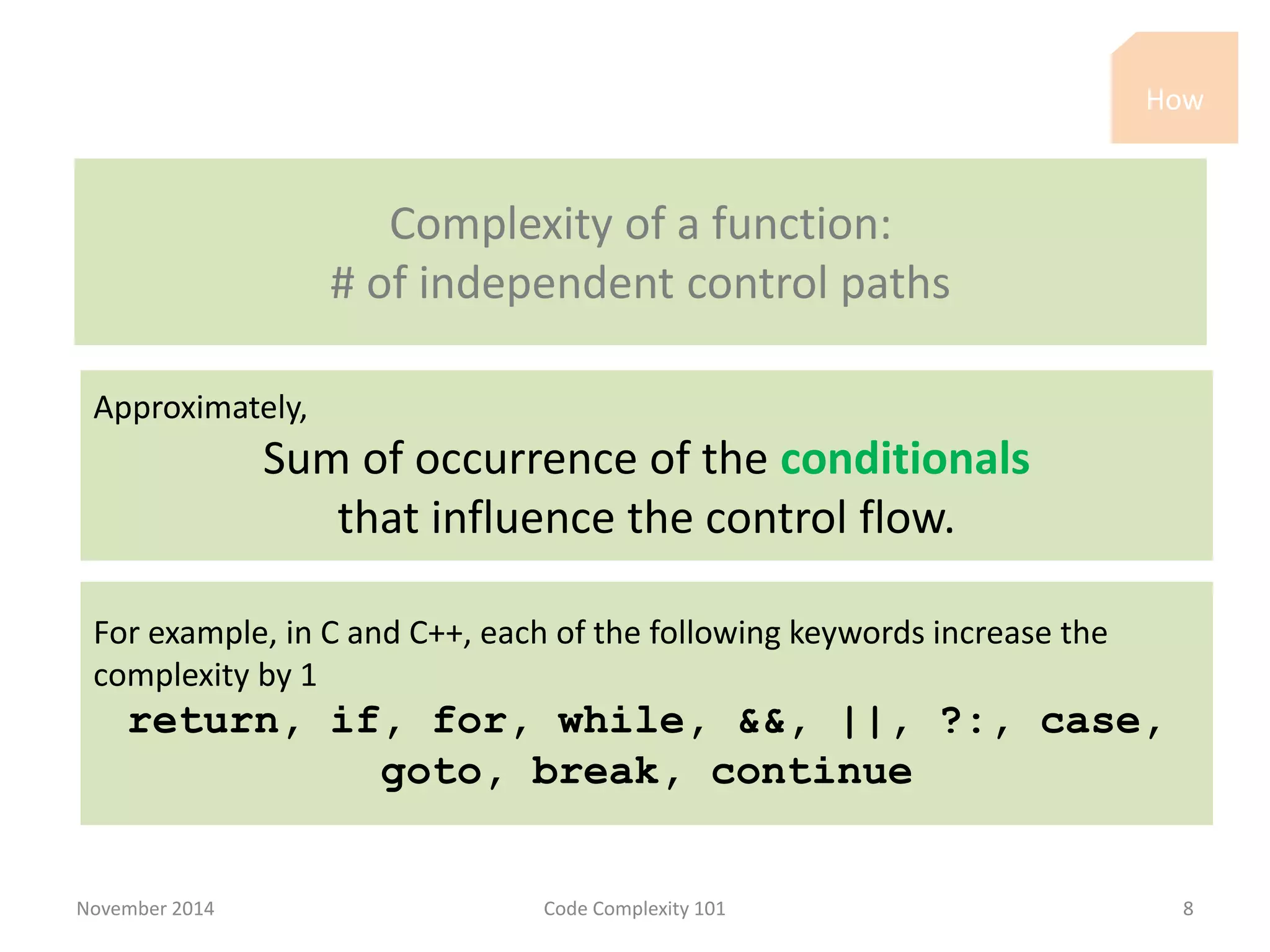 Code Complexity 101 | PDF