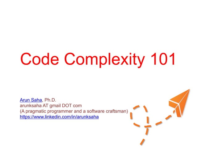 Code Complexity 101 | PDF