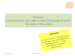 Code Complexity 101 | PDF