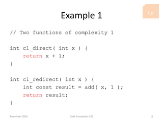 Code Complexity 101 | PDF