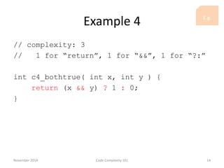 Code Complexity 101 | PDF