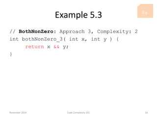 Code Complexity 101 | PDF