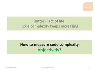 Code Complexity 101 | PDF