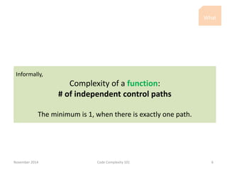 Code Complexity 101 | PDF