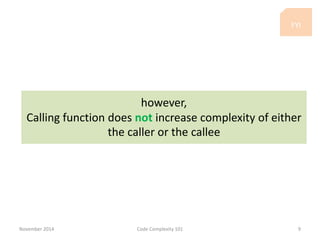 Code Complexity 101 | PDF