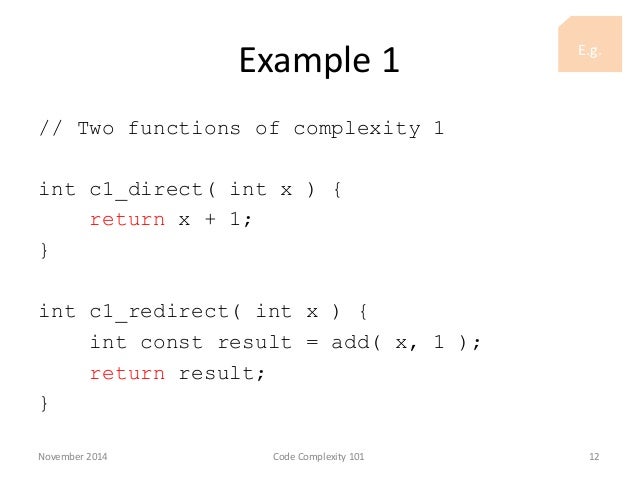 Code Complexity 101
