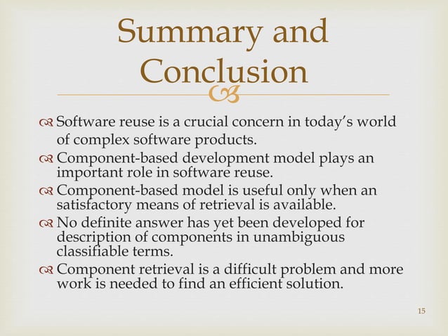 Software component reuse repository | PPT