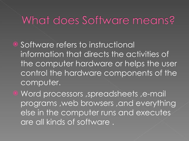 Software Concepts | PPT