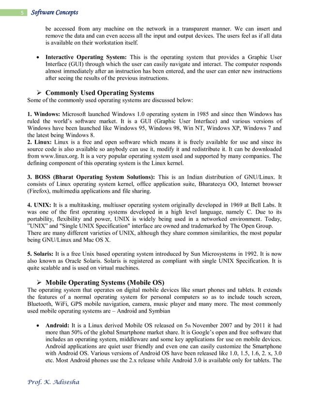 Software concepts | PDF