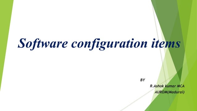 Software configuration items | PPTX | Operating Systems | Computer ...