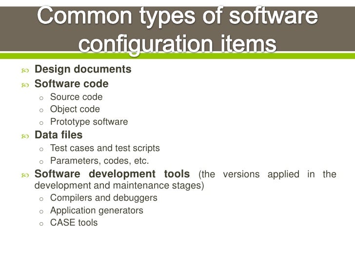Software Configuration Management