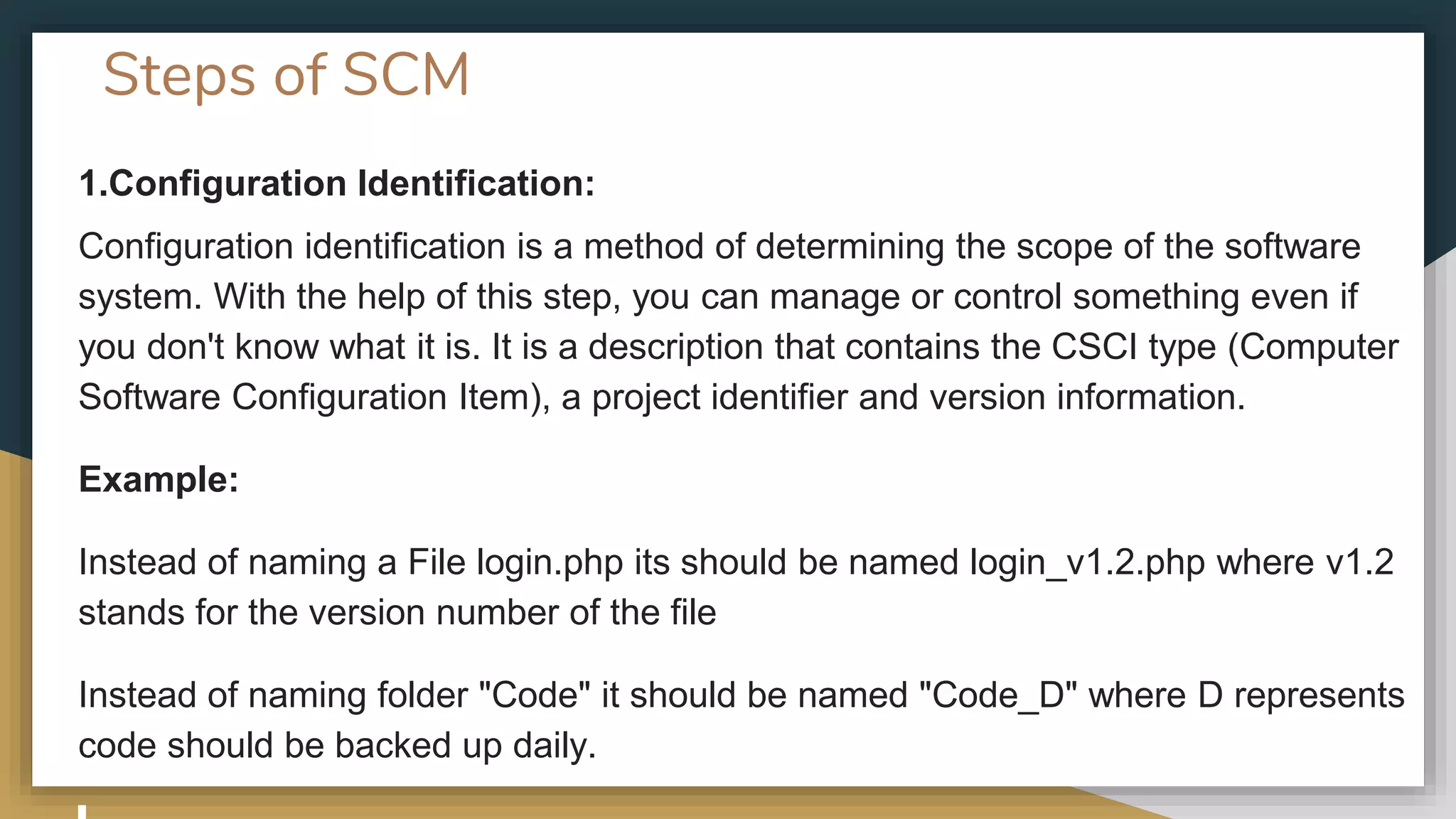 Software configuration management | PPT