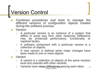 Software Configuration Management.ppt | Operating Systems | Computer Software and Applications