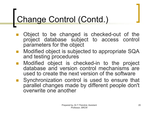 Software Configuration Management.ppt | Operating Systems | Computer Software and Applications