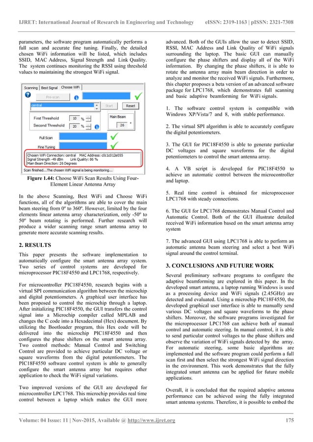 Software control systems for smart antenna | PDF
