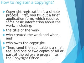 Software copyright | PPTX