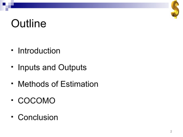 Software Cost Estimation Ppt Computer Software And Applications