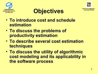 Software cost estimation | PPT