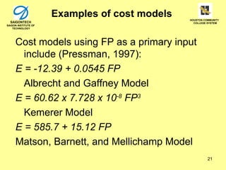 Software cost estimation | PPT