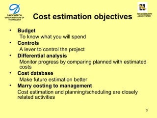 Software cost estimation | PPT
