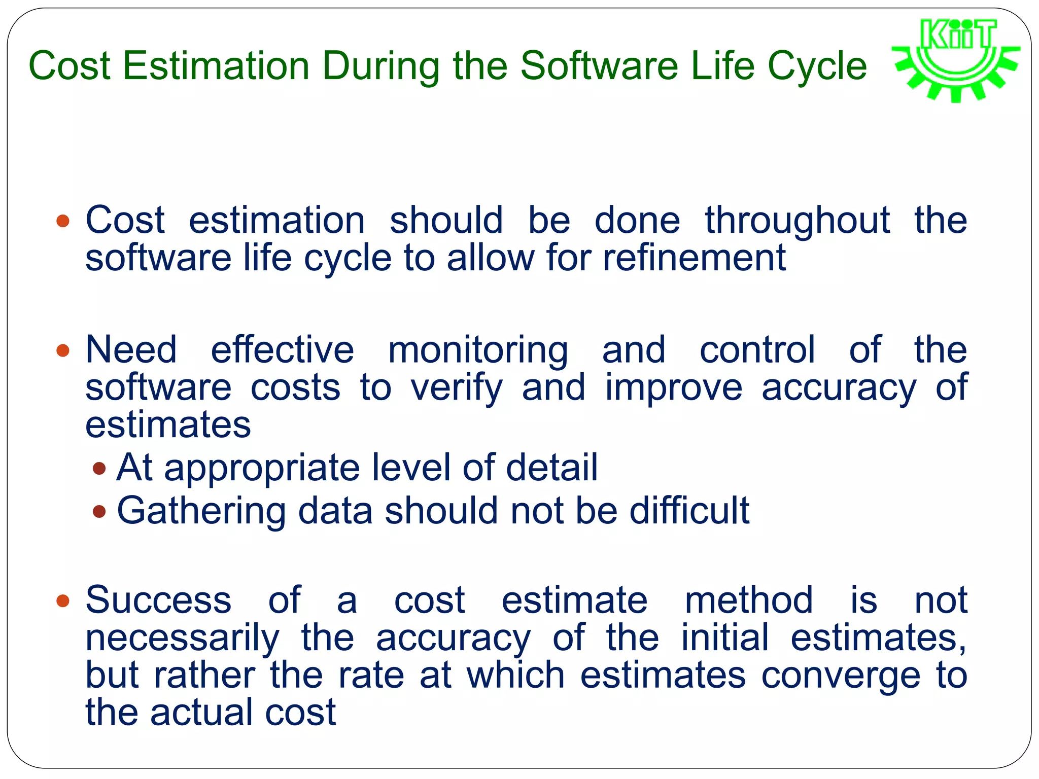 Software cost estimation | PPTX