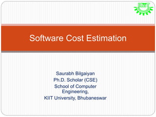 Software cost estimation | PPTX