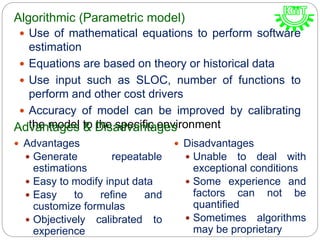 Software cost estimation | PPTX