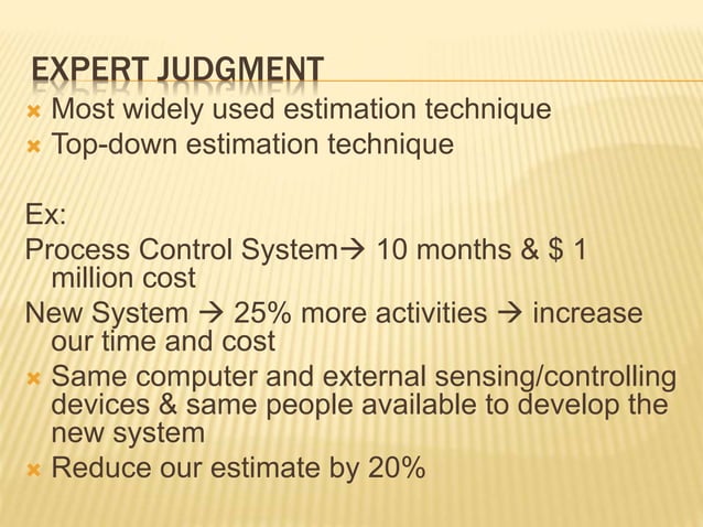 Software Cost Estimation Techniques Pptx