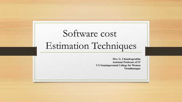 software cost estimation techniques ppt.pptx