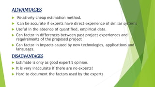 Software cost estimation techniques presentation | PPTX