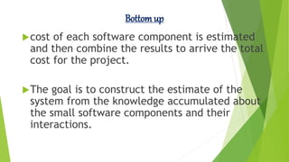 Software cost estimation techniques presentation | PPTX