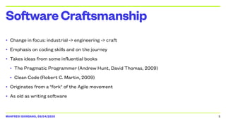 Software Craftsmanship | PPT