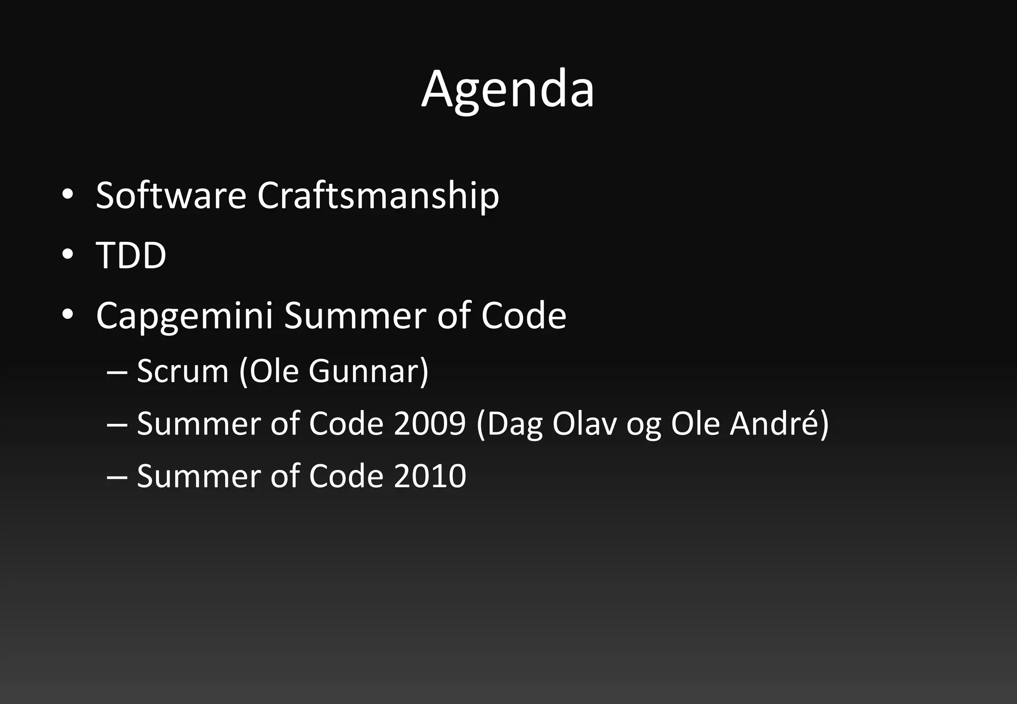 Software Craftsmanship @ Ntnu | PPTX