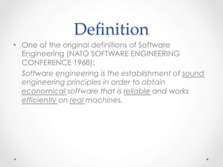 Software Craftsmanship vs Software Engineering (Lightning Talk) | PPT