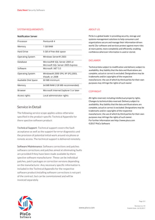 Software Datasheet Template | PDF