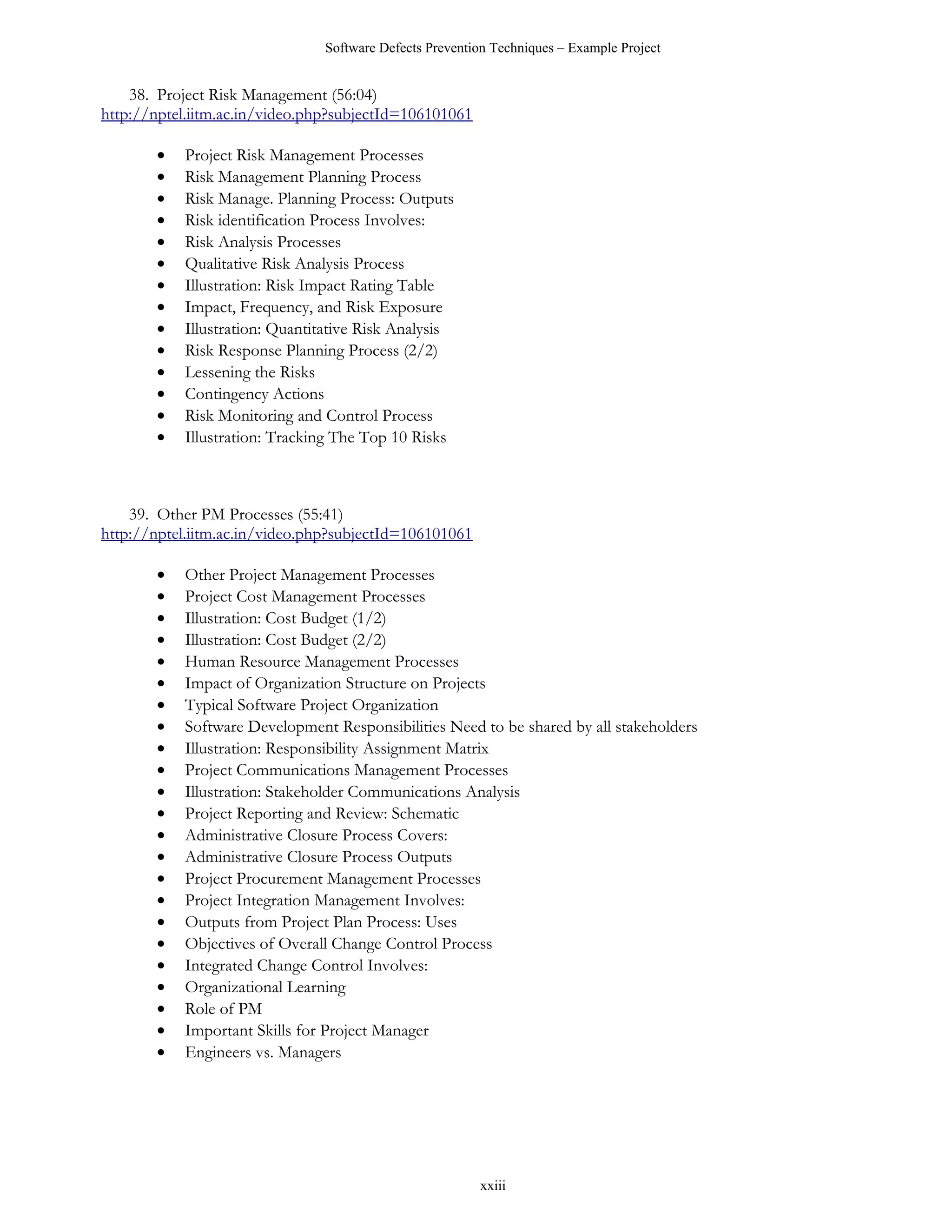 Software Defect Prevention Example Project Pdf Computer Software