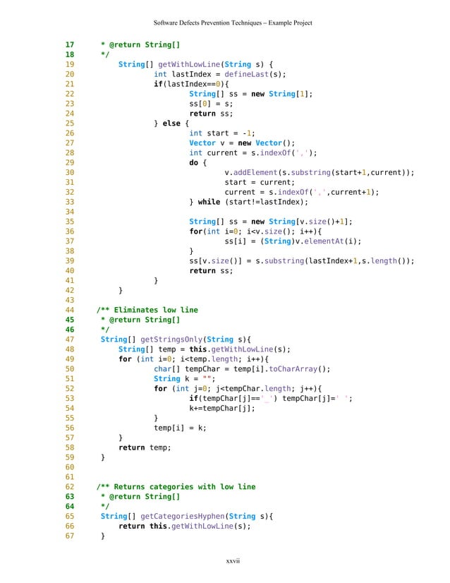 Software Defect Prevention Example Project Pdf Computer Software And Applications Computing