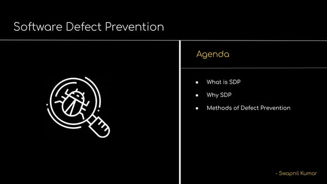 Software Defect Prevention | PPT
