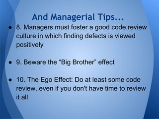 Software Defect Prevention via Continuous Inspection | PDF