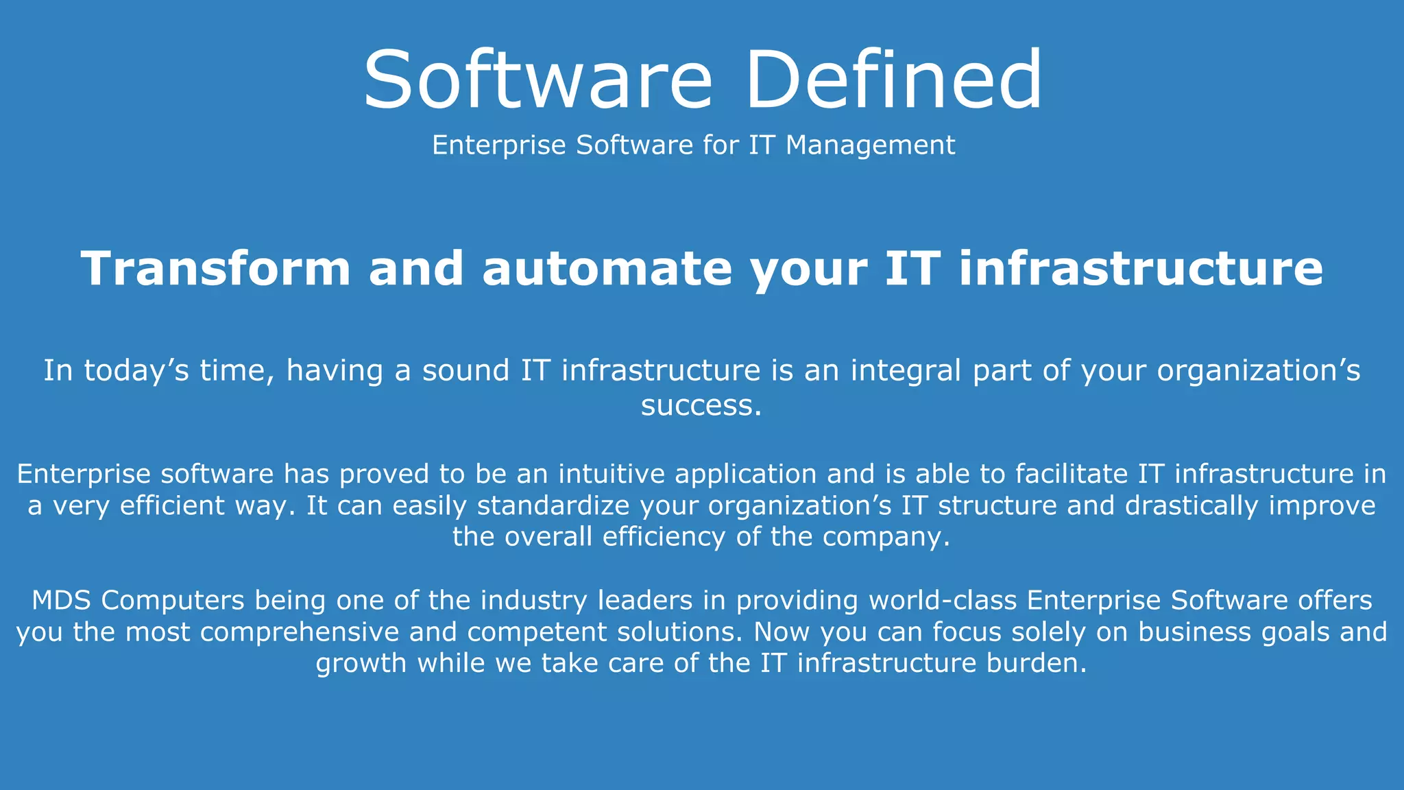 Software defined infrastructure | PPTX | Cloud Computing | Internet