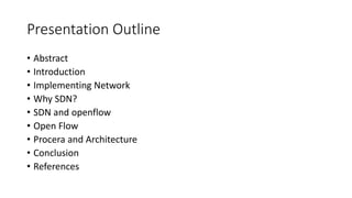 Software defined network | PPT