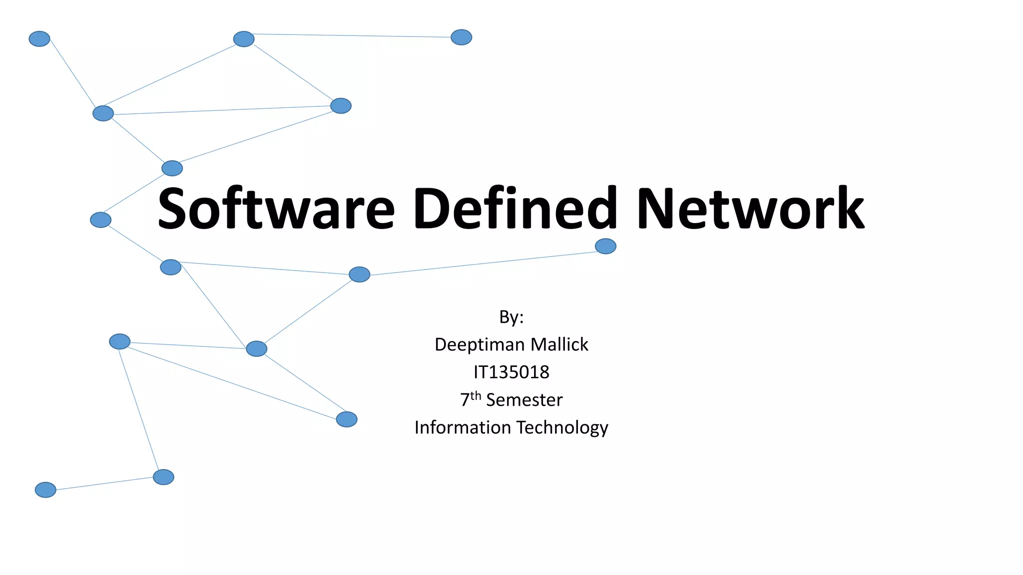 Software Defined Network Pptx Computer Networking Computing