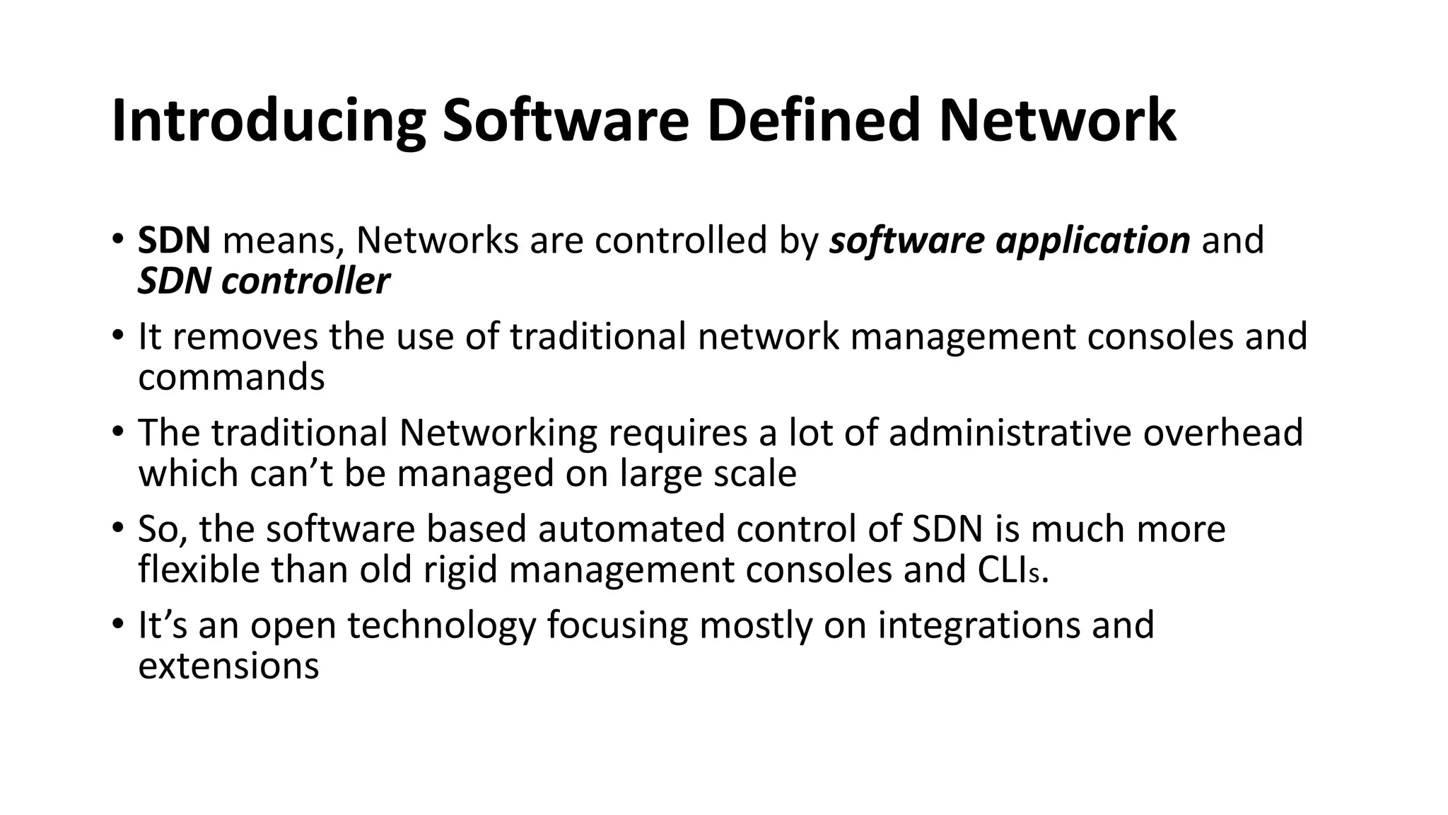 Software Defined Network Pptx Computer Networking Computing