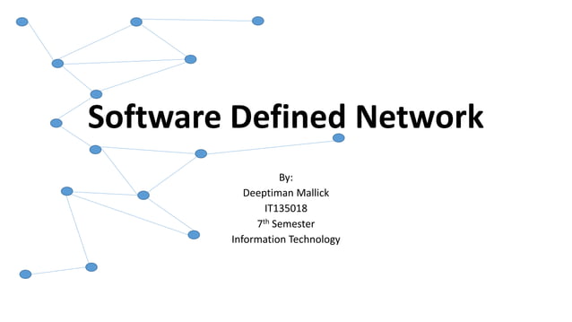 Software defined network | PPTX | Computer Networking | Computing