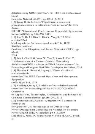 Software Defined Networking Attacks and Countermeasures .docx