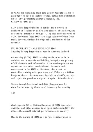 Software Defined Networking Attacks and Countermeasures .docx